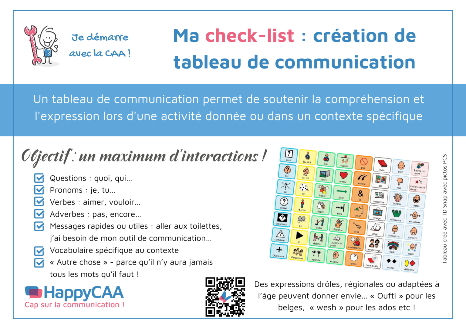 Comment créer un tableau de communication en CAA ? - HappyCap